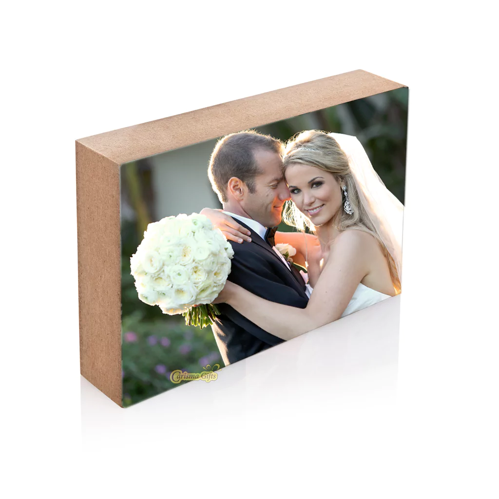 בלוק מעץ MDF מודפס גודל 15*10ס"מ - כריזמה